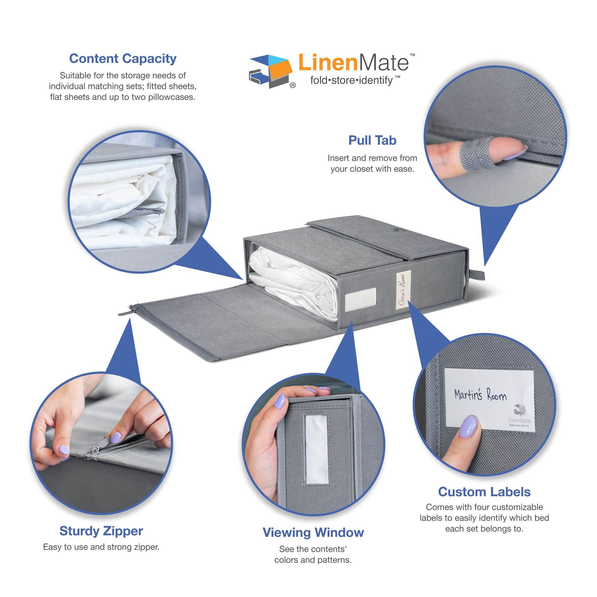 LinenMate: The Unique Way to Fold, Store & Identify Your Bed Linens
